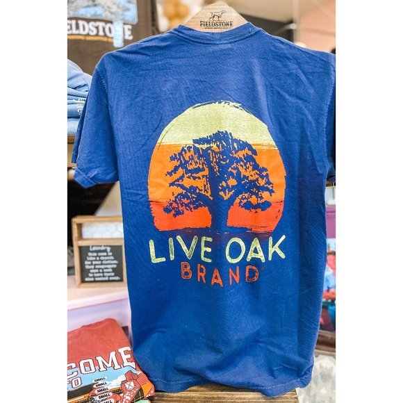 Live Oak | Shirts | Nwt Live Oak Brand Sunset Logo Tee | Poshmark